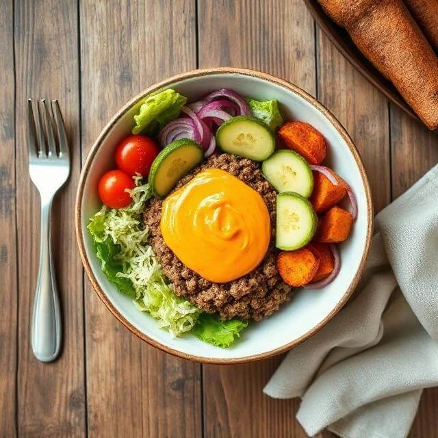 Easy Burger Bowls With Sauce – High Protein, Gluten-Free, And Satisfying - proteinonbudget.com